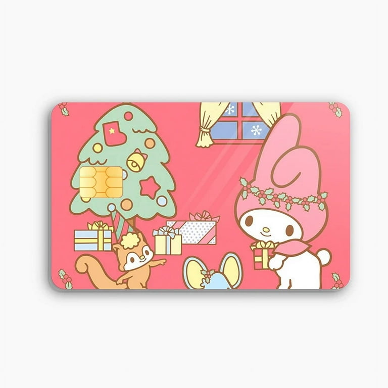 Hello Kitty Debit Card Kawaii New Sanrios Diy Bank Card Sticker Decor