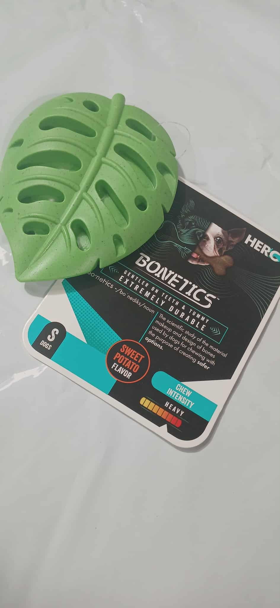 New Hero Bonetics Monstera Leaf Dog Chew Toy. Large Dogs. Sweet Potato ...