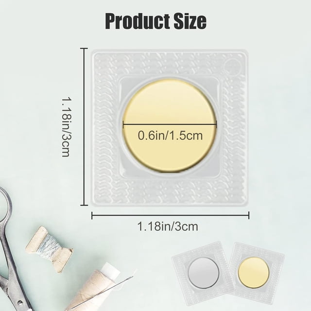 New Hidden Sew Magnetic Snap, 20 Pairs Invisible Hidden Sew in PVC ...