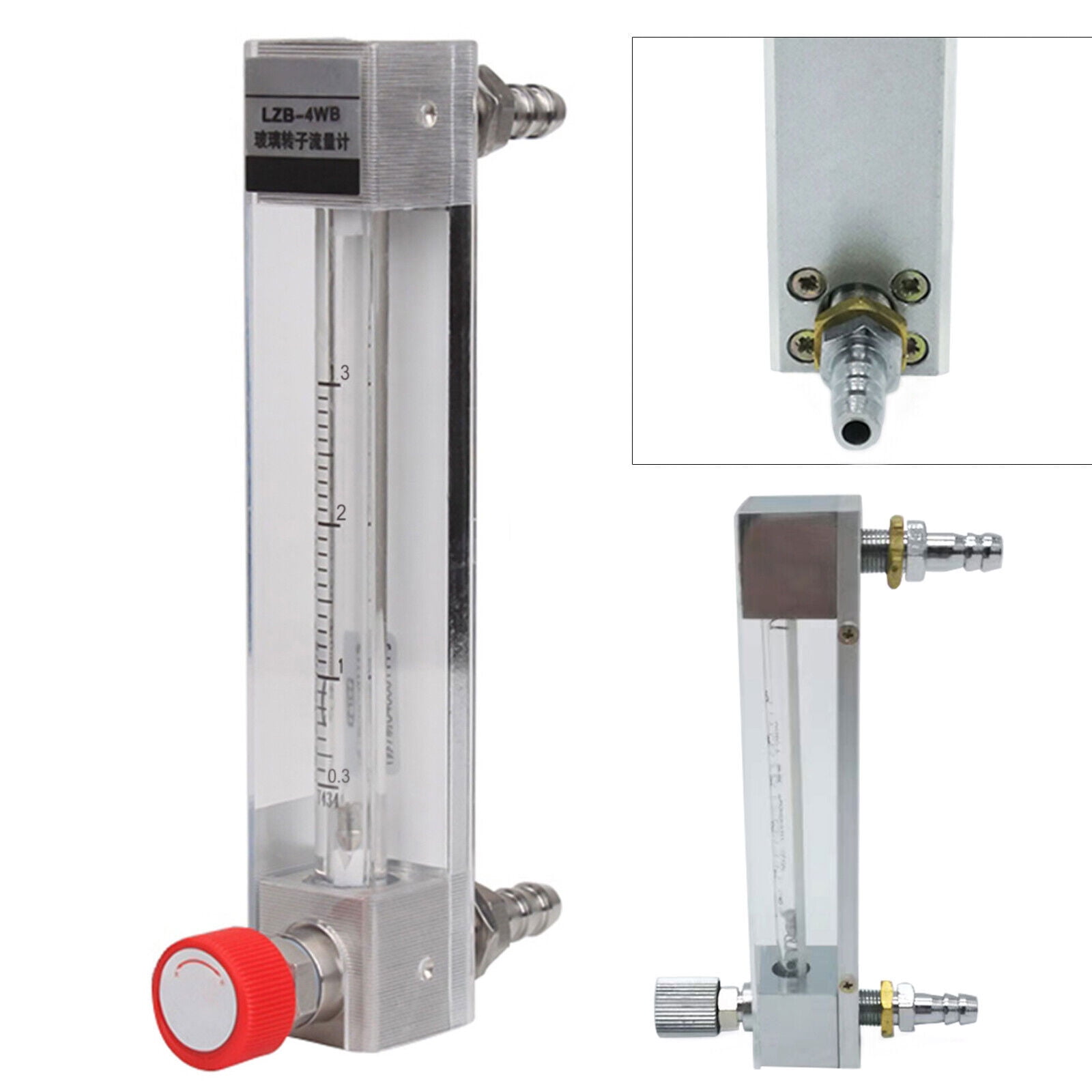 New High Precision Portable Digital Gas Air Water Rotameter Flowmeter ...