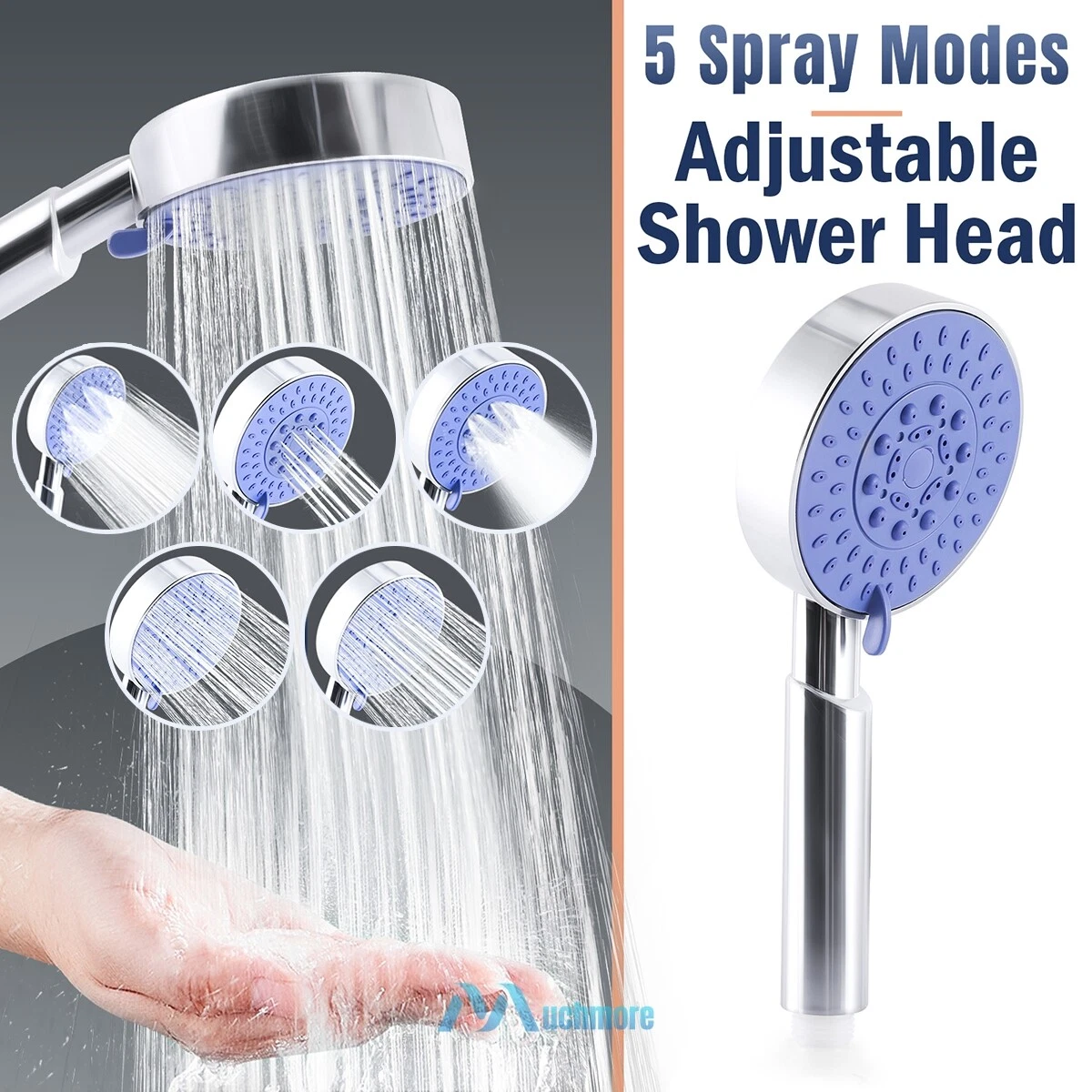 New High Pressure Shower Head, Multi-Functional Hand Held Sprinkler ...