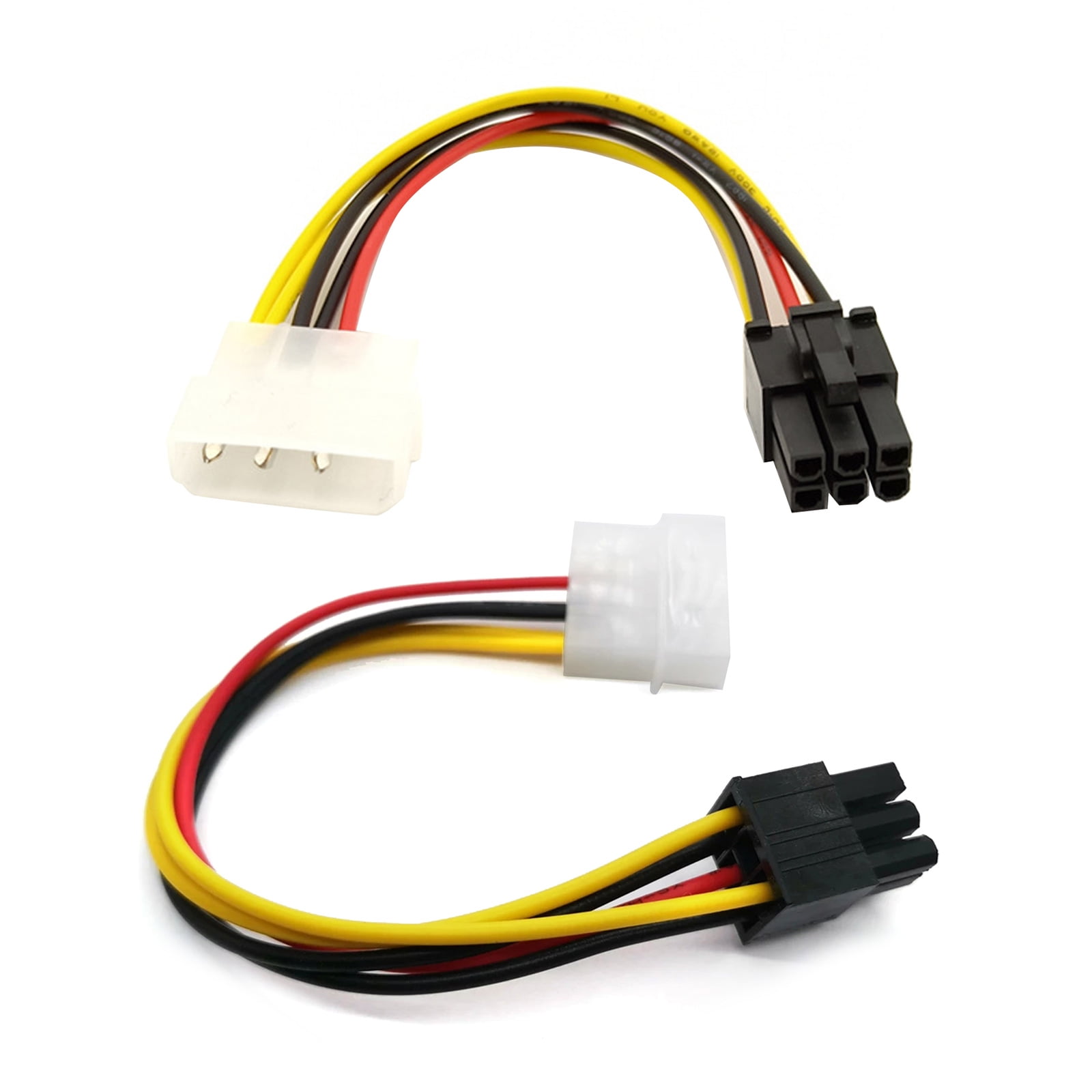 New High Quality 4 Pin Molex to 6 Pin PCI-Express PCIE Video Card Power ...