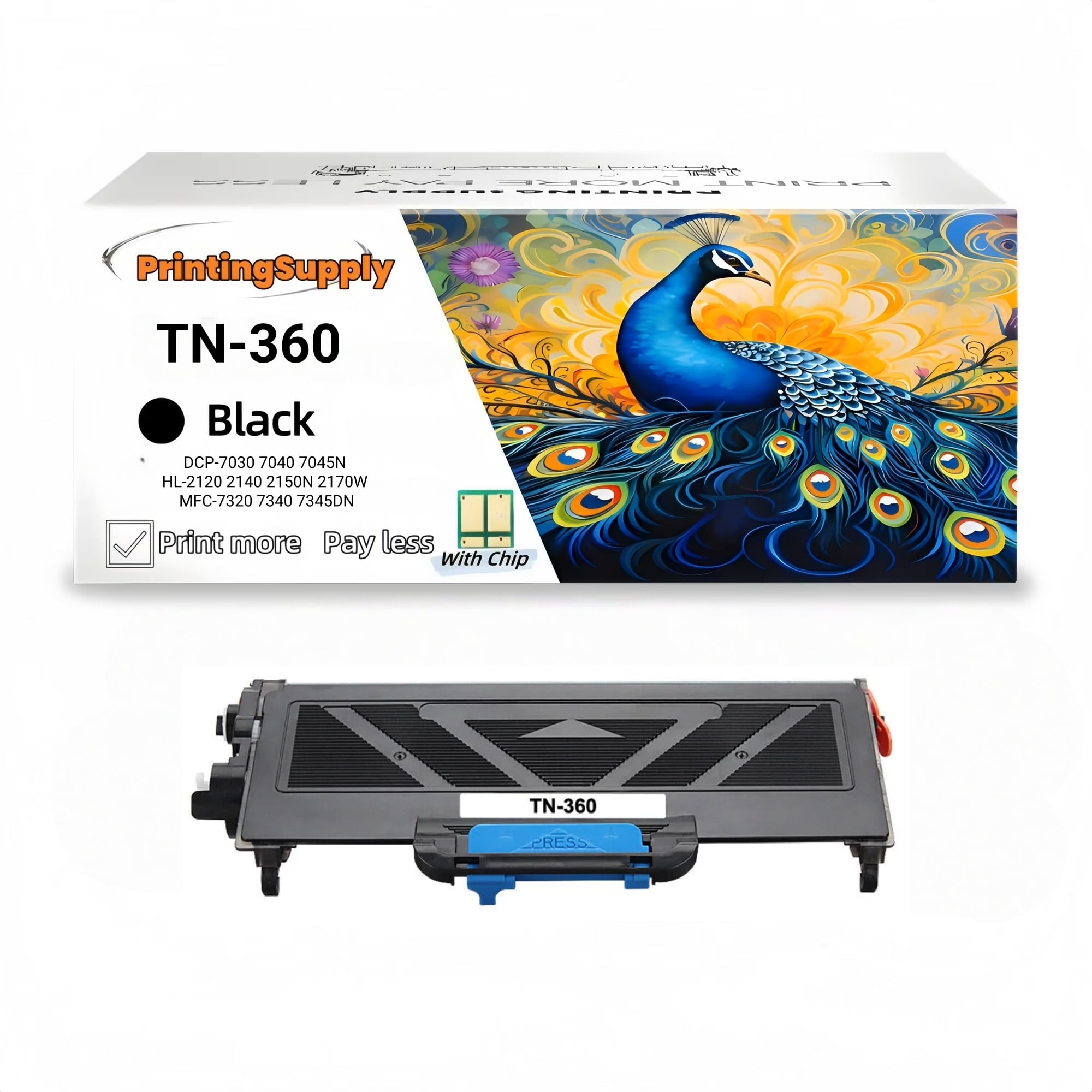 TN360 New High-Yield Toner Cartridge for Brother TN360 / TN330 DCP-7030 ...