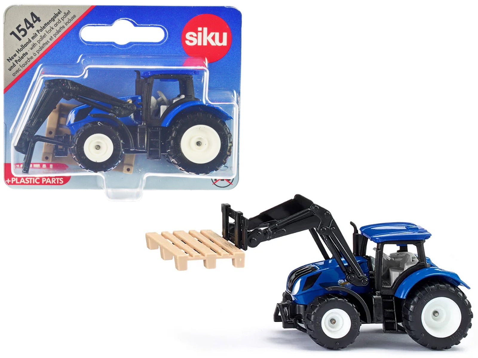 New Holland T7.315 Tractor with Pallet Fork and Pallet Blue and Black ...