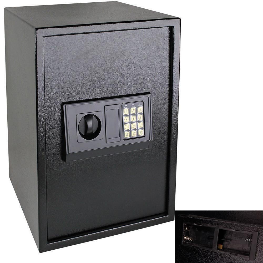 New Home Office Black Large Digital Electronic Safe Box Keypad Lock ...