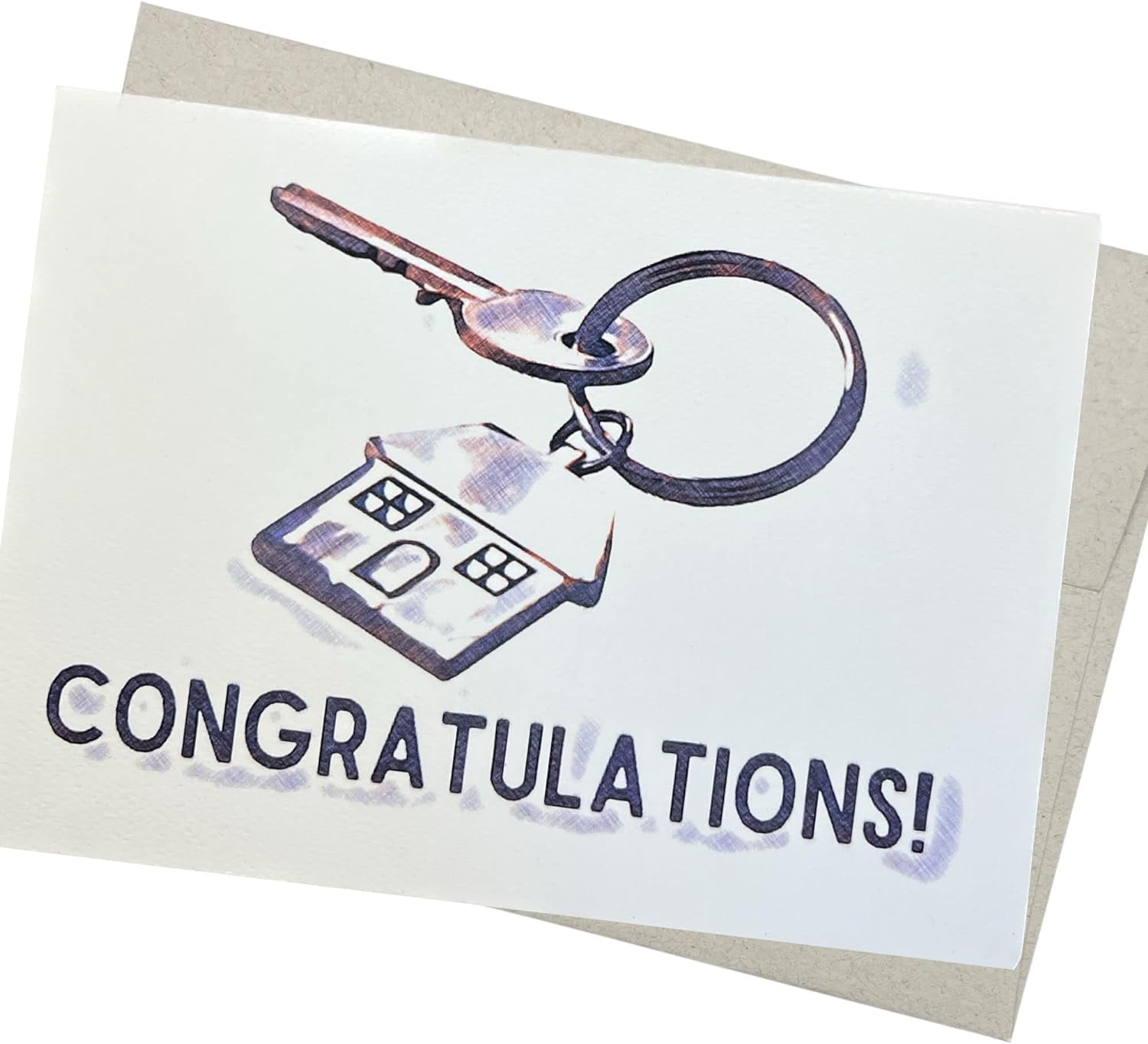 New Home Or Apartment Congratulations Greeting Card With Envelope (5X7 ...