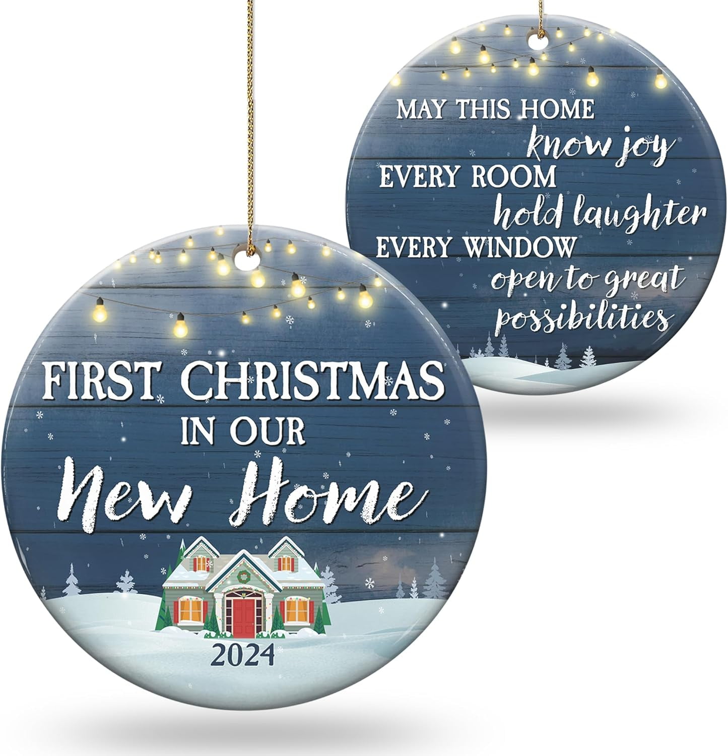 New Home Ornaments 2025 - First Christmas in Our New Home 2025 ...