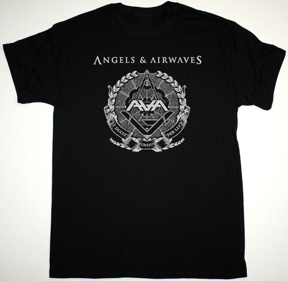 New Hot Angels & Airwaves Band Logo Black Color Cotton T-Shirt TT1490 ...