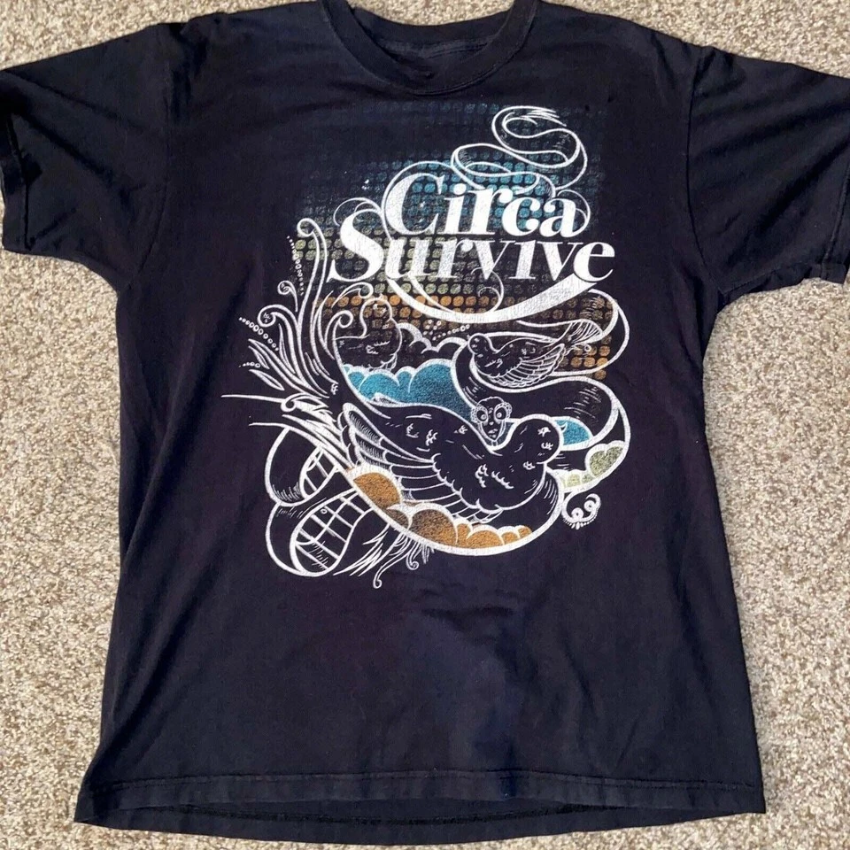 New Hot CIRCA SURVIVE Band Black Color Full Size Shirt TT1640 - Walmart.com