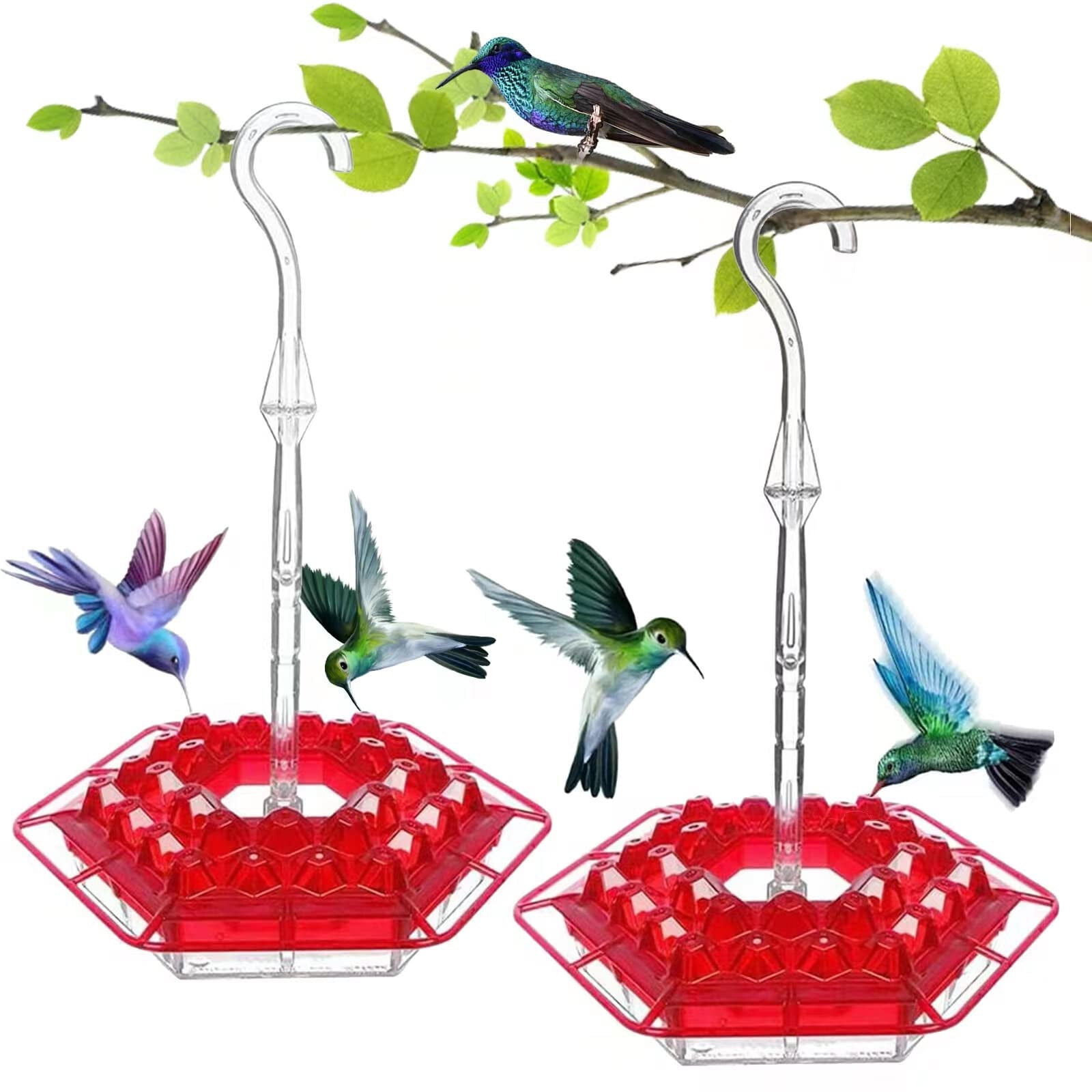 New Hummingbird Feeder with Ant Moat, Best Hummingbird Feeder, with 30 ...