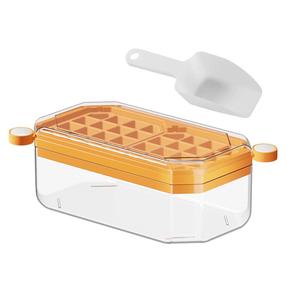 New Ice Trays with Lid and Container Plastic Ice Molds Maker for Making ...