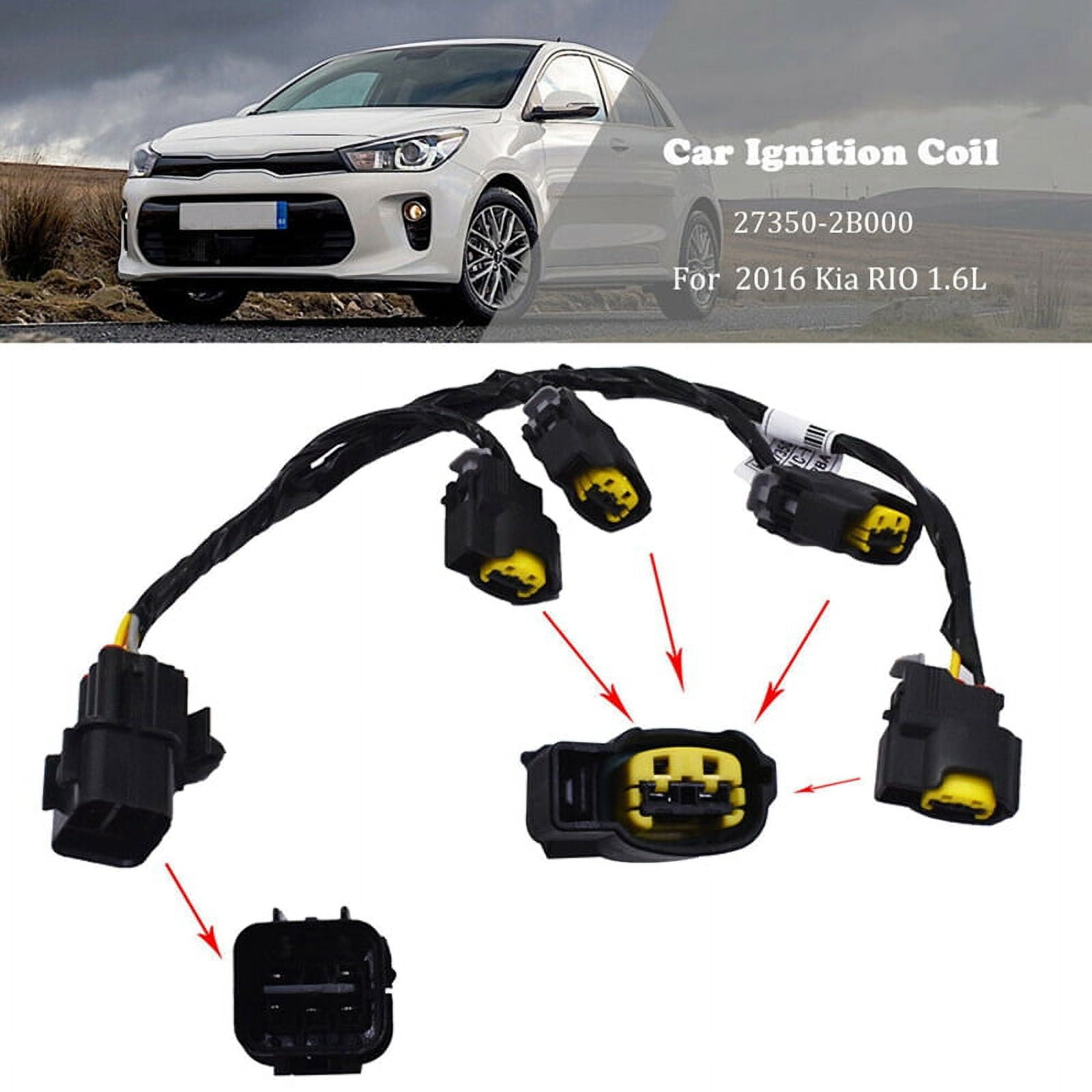 Hyundai Elantra Accent Kia Rio Soul Forte Car Ignition Coil Wire ...