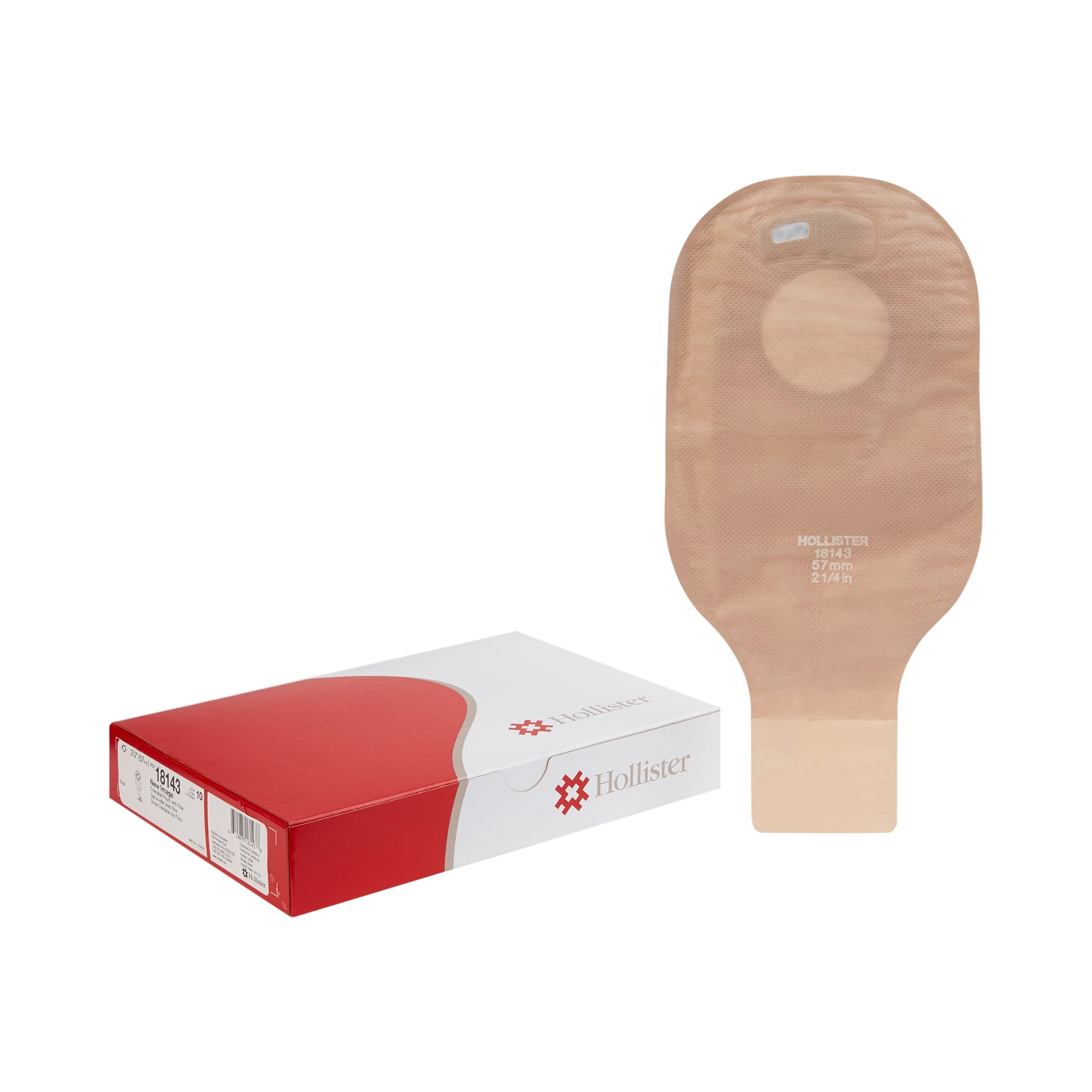 New Image Drainable 12"L 2pc System Colostomy Pouch 2.25" Flange 18143 ...