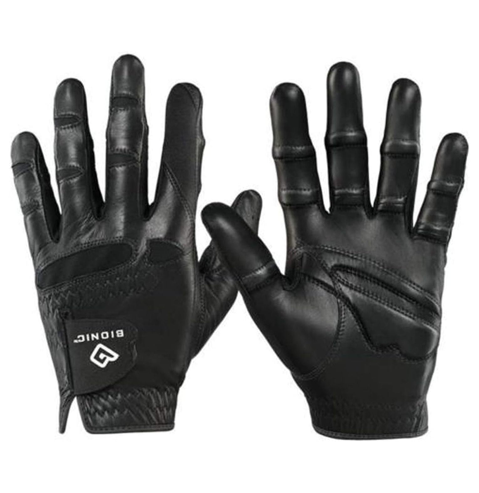 New Improved 2X Long Lasting Bionic StableGrip Men's Black Golf Glove ...
