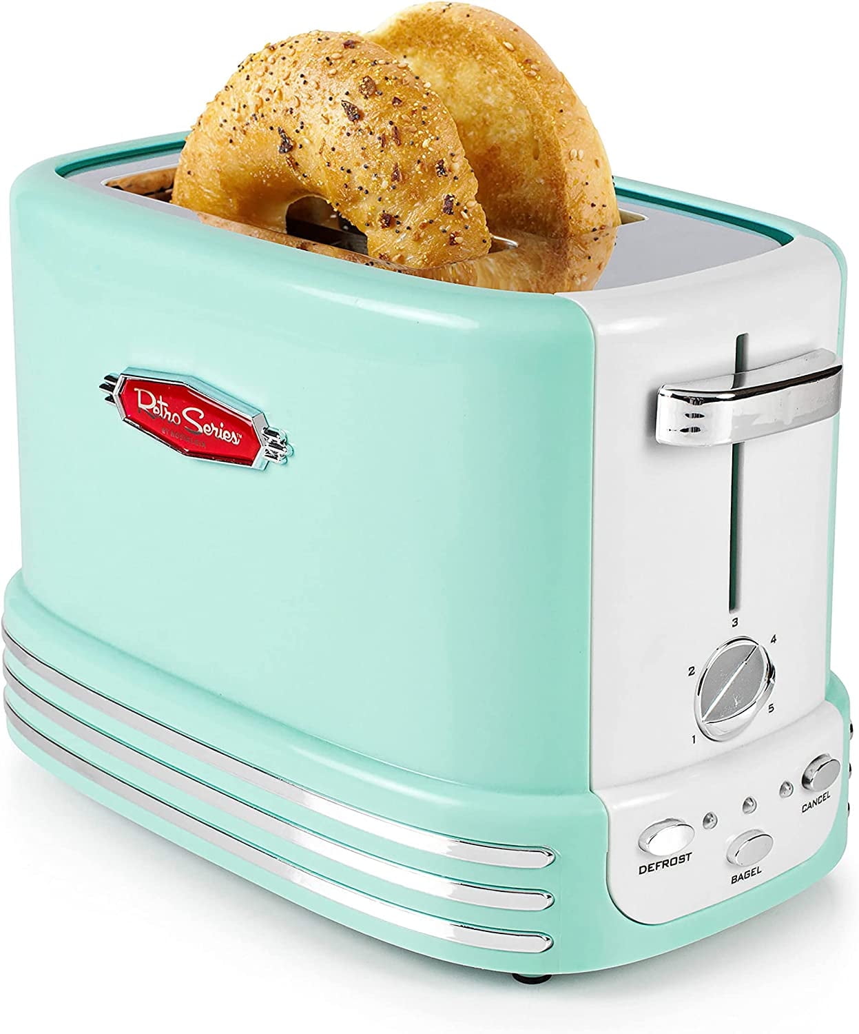 New and Improved Retro Wide 2-Slice Toaster Perfect For Bread, English ...
