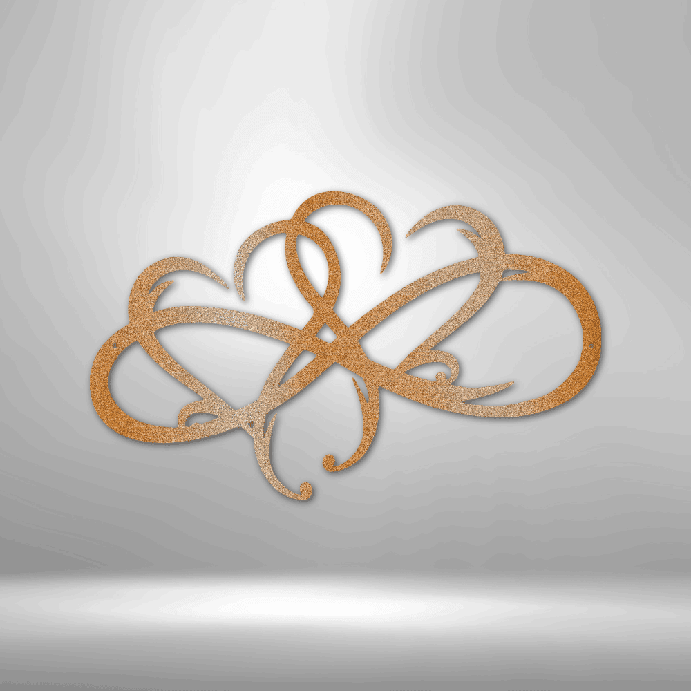 New Infinity Hearts Steel Sign Laser Cut Powder Coated Home & Office ...