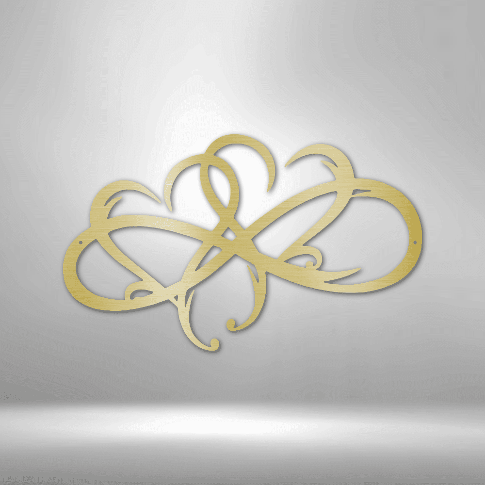 New Infinity Hearts Steel Sign Laser Cut Powder Coated Home & Office ...