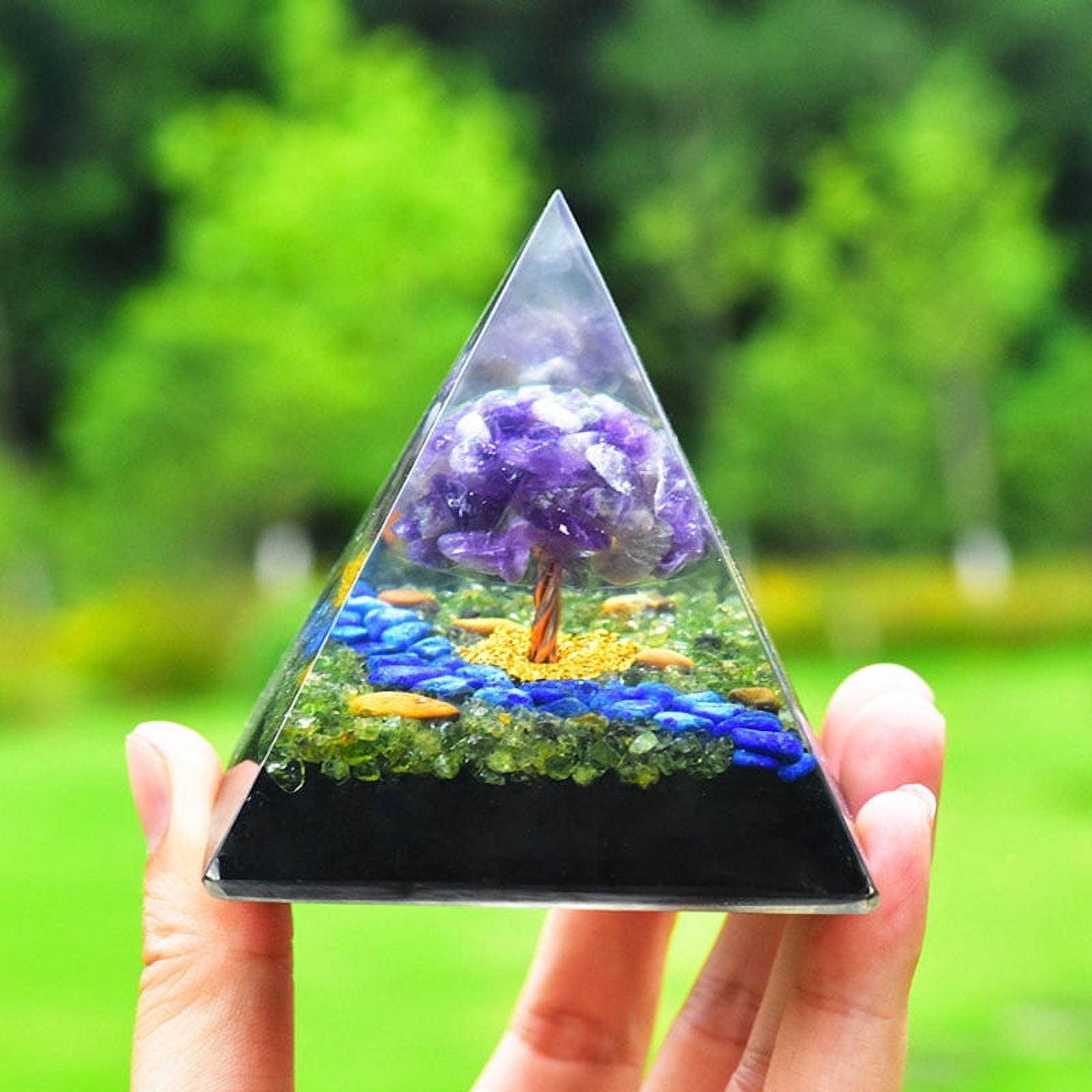 New Inspirational Pyramid for Success | Rainbow Moonstone Orgone ...