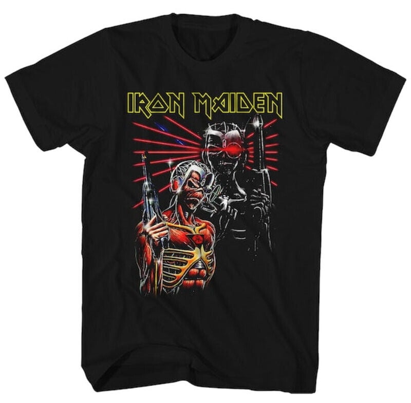 New Iron Maiden Terminator Eddie Cyborg Heavy Metal Band T-Shirt ...