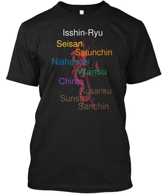 New Isshin Ryu Karate Kata Dragon Front T-Shirt S-3XL MADE IN USA M ...