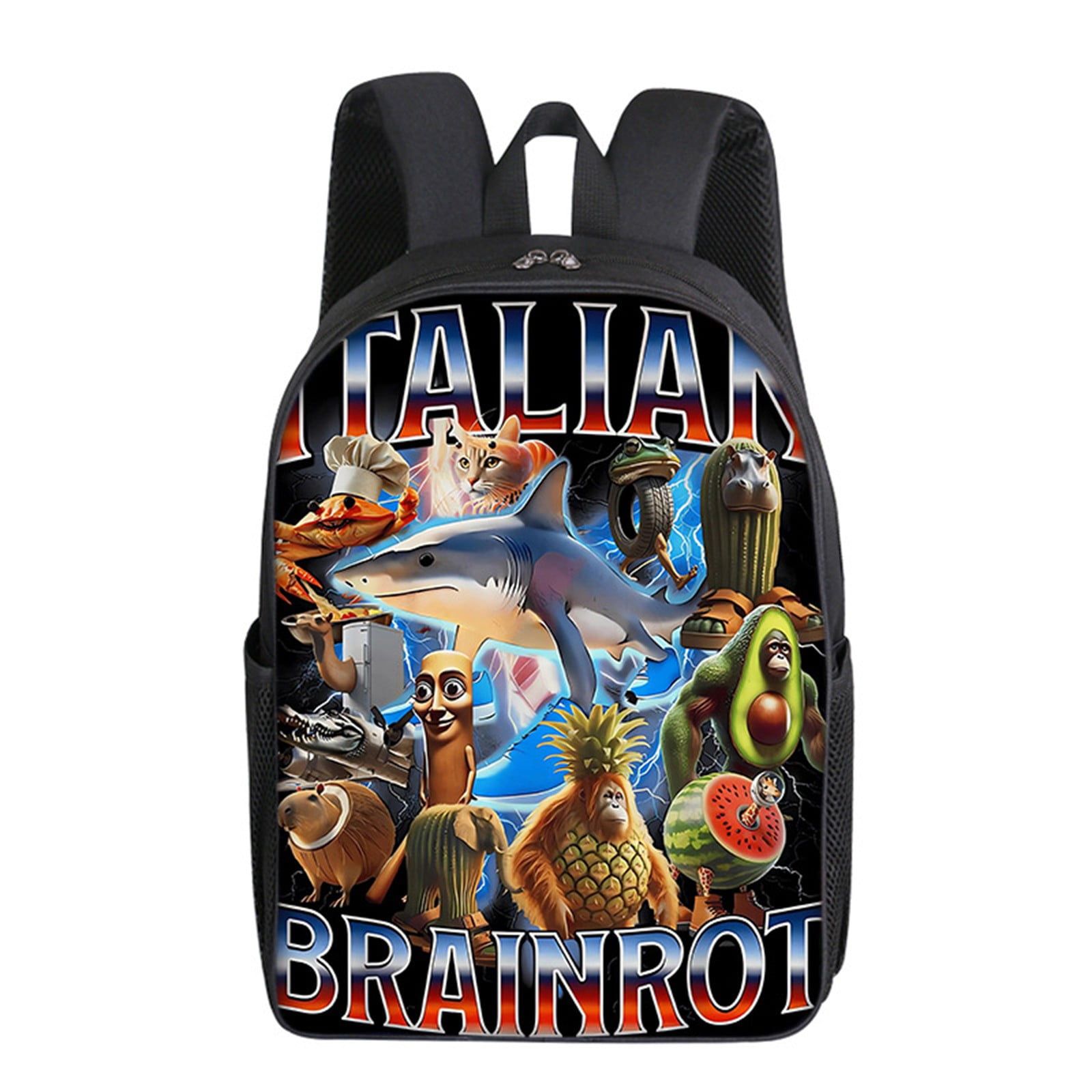 New Italian Brainrot Backpack for School, 16 inch Lightweight Tung Tung ...