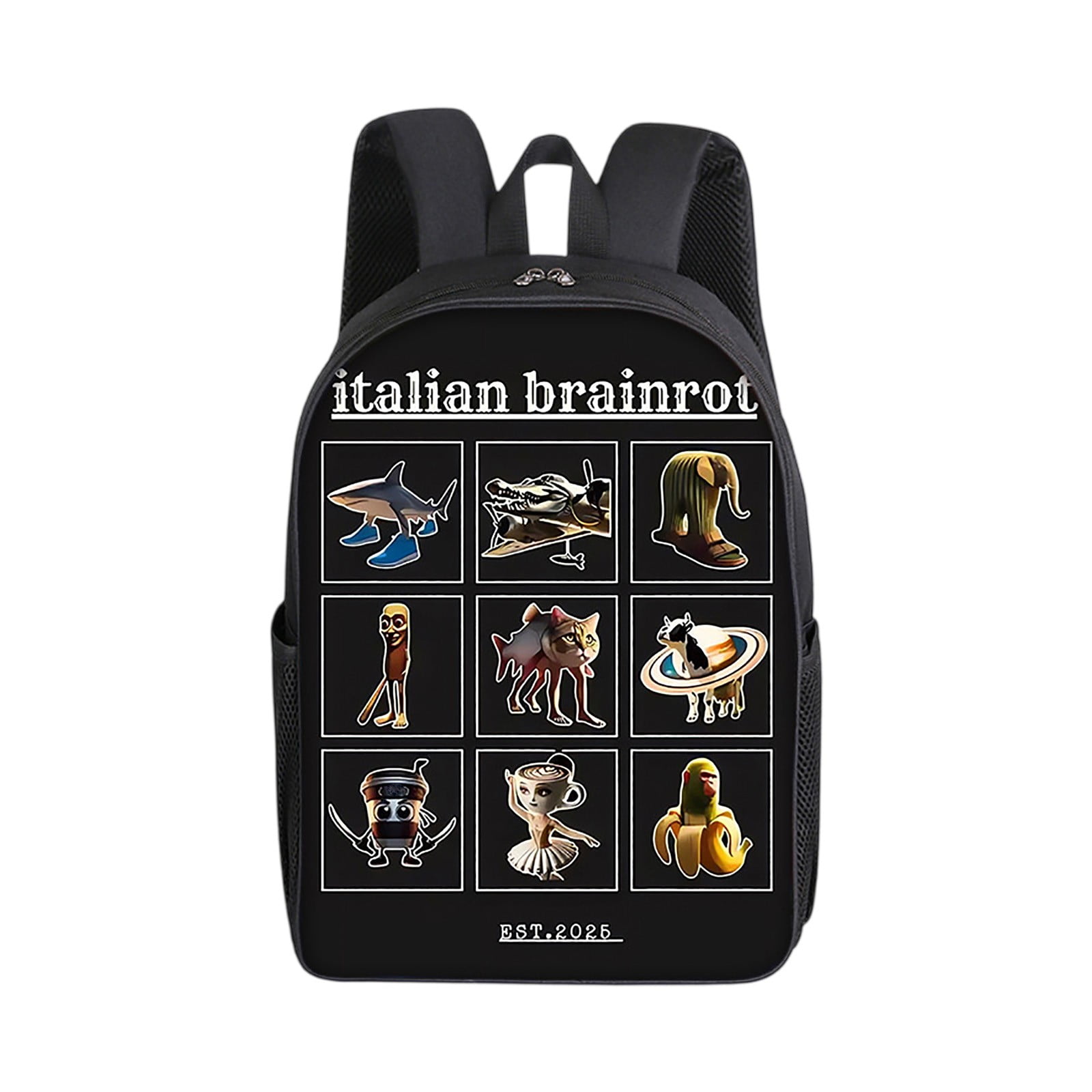New Italian Brainrot Backpack for School, 16 inch Lightweight Tung Tung ...