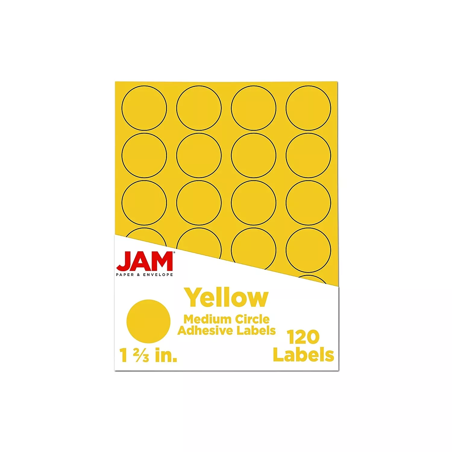 New JAM Paper Circle Round Label Sticker Seals 1 2/3 Inch Diameter ...