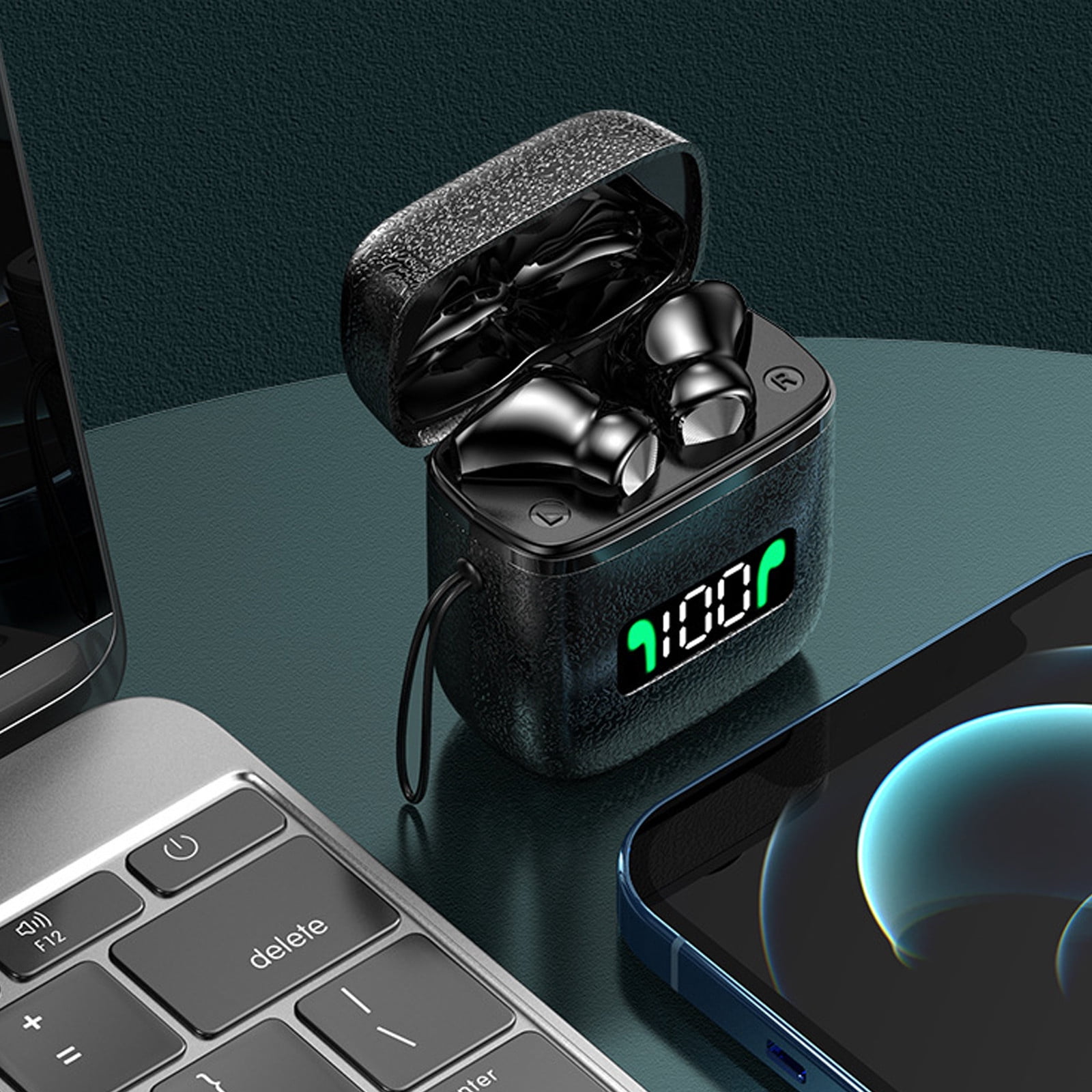 New! Jacenvly Bluetooth Headset Bluetooth Headphones with Led Digital ...