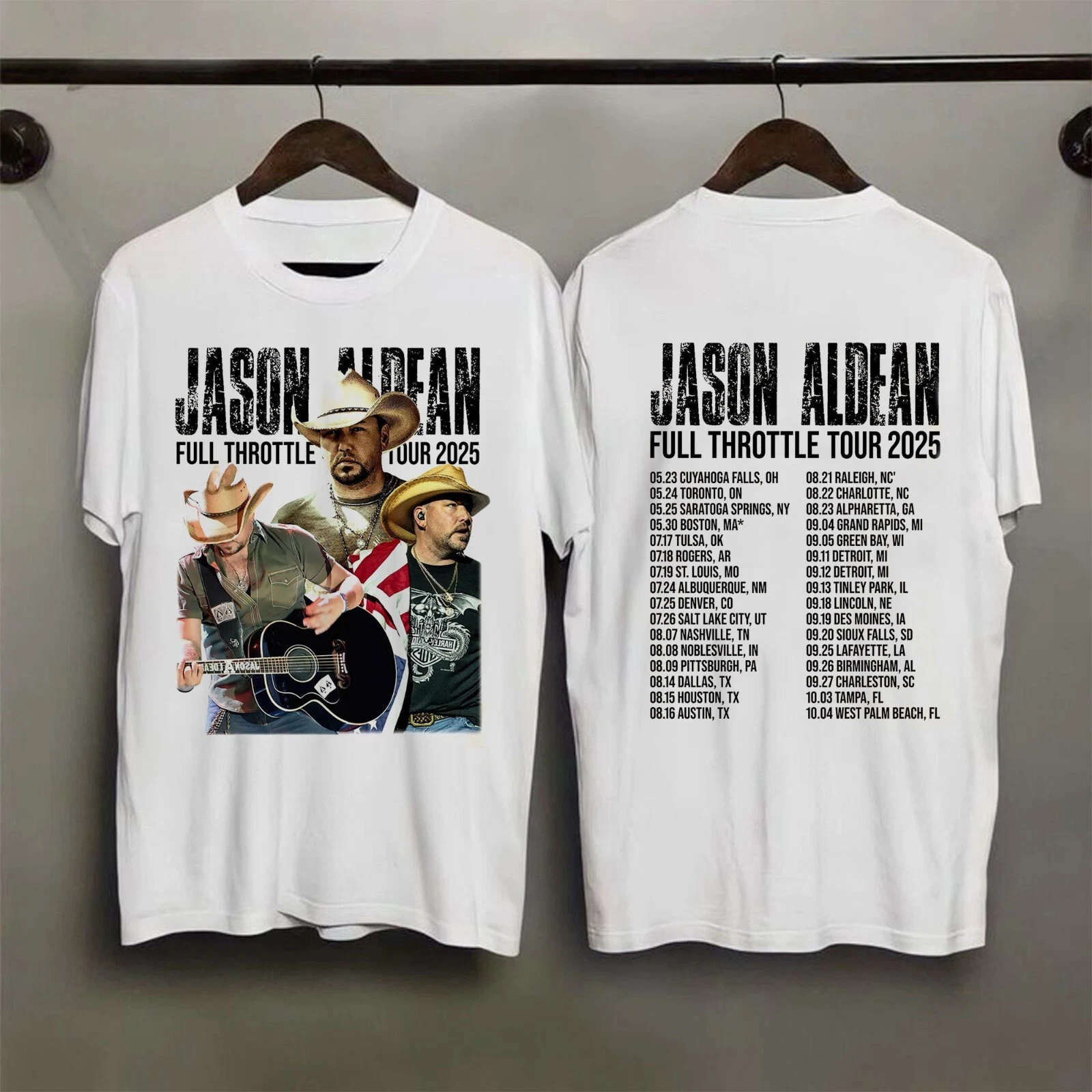 New Jason Aldean Full Throttle Tour 2025 Shirt, Country Music Concert ...