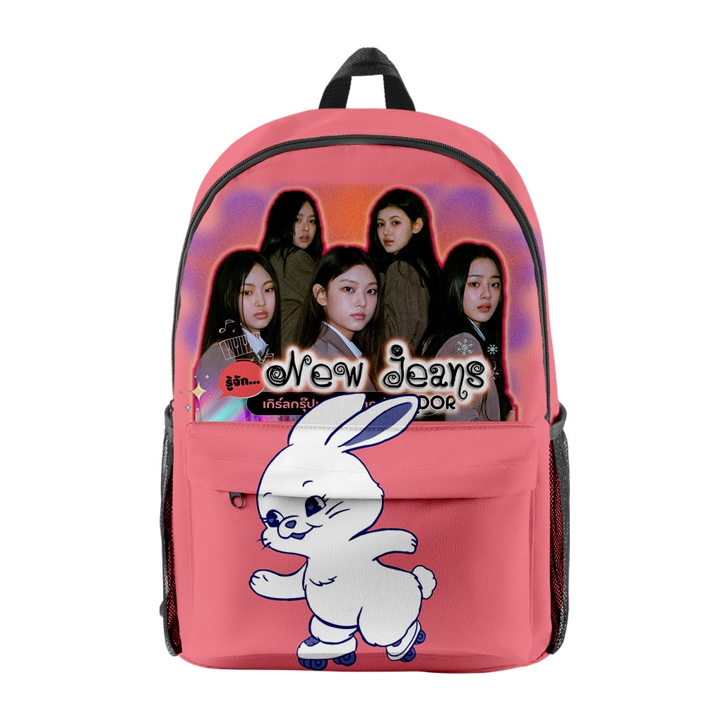 New Jeans Zip Pack Students Backpack Man/Woman Zipper Bag Zip Backpack ...