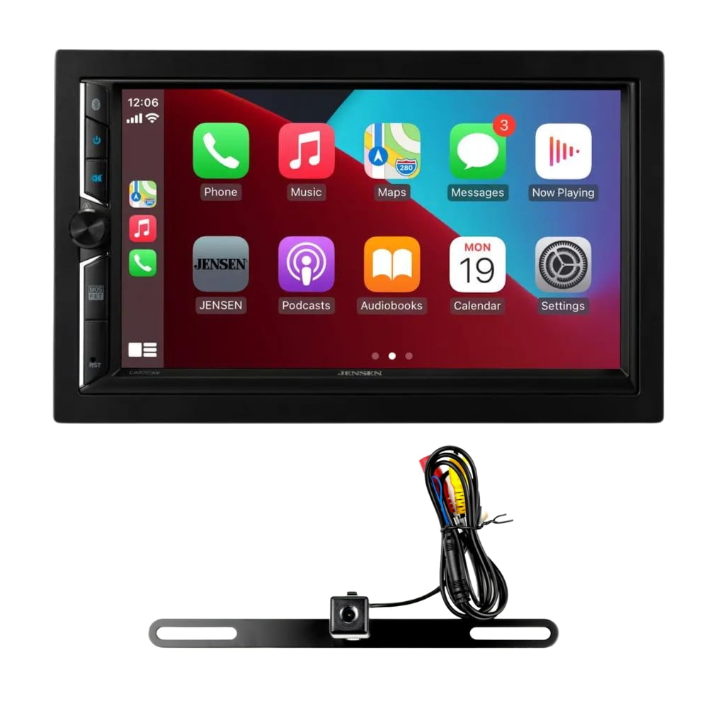 New Jensen CAR723W-CAM 7" Double-DIN Digital Multimedia with Backup ...