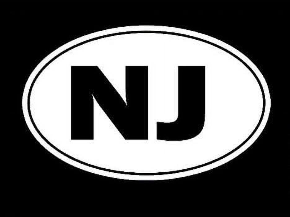 New Jersey Garden State Tourism Logo Decal Sticker - White Vinyl Decal ...
