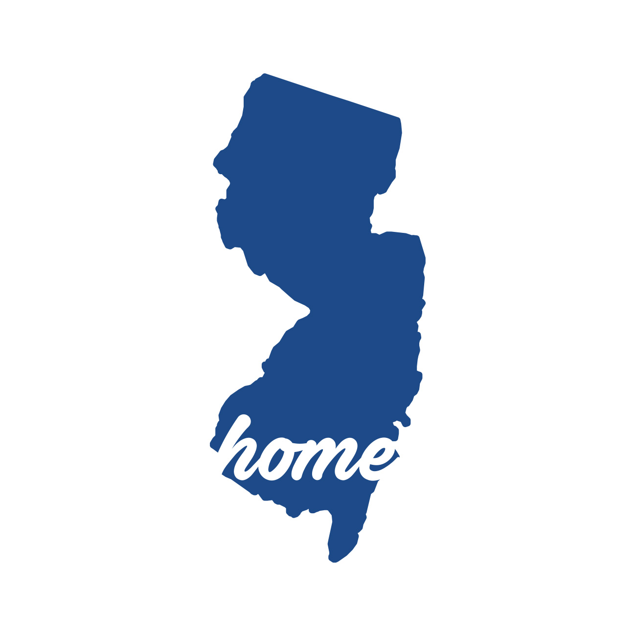 New Jersey Home Sticker Decal Die Cut - Self Adhesive Vinyl ...
