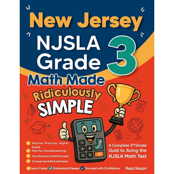 New Jersey NJSLA Grade 3 Math Made Ridiculously Simple: A Comprehensive ...