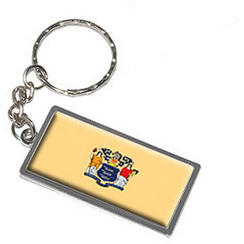 New Jersey State Flag Keychain Key Chain Ring - Walmart.com