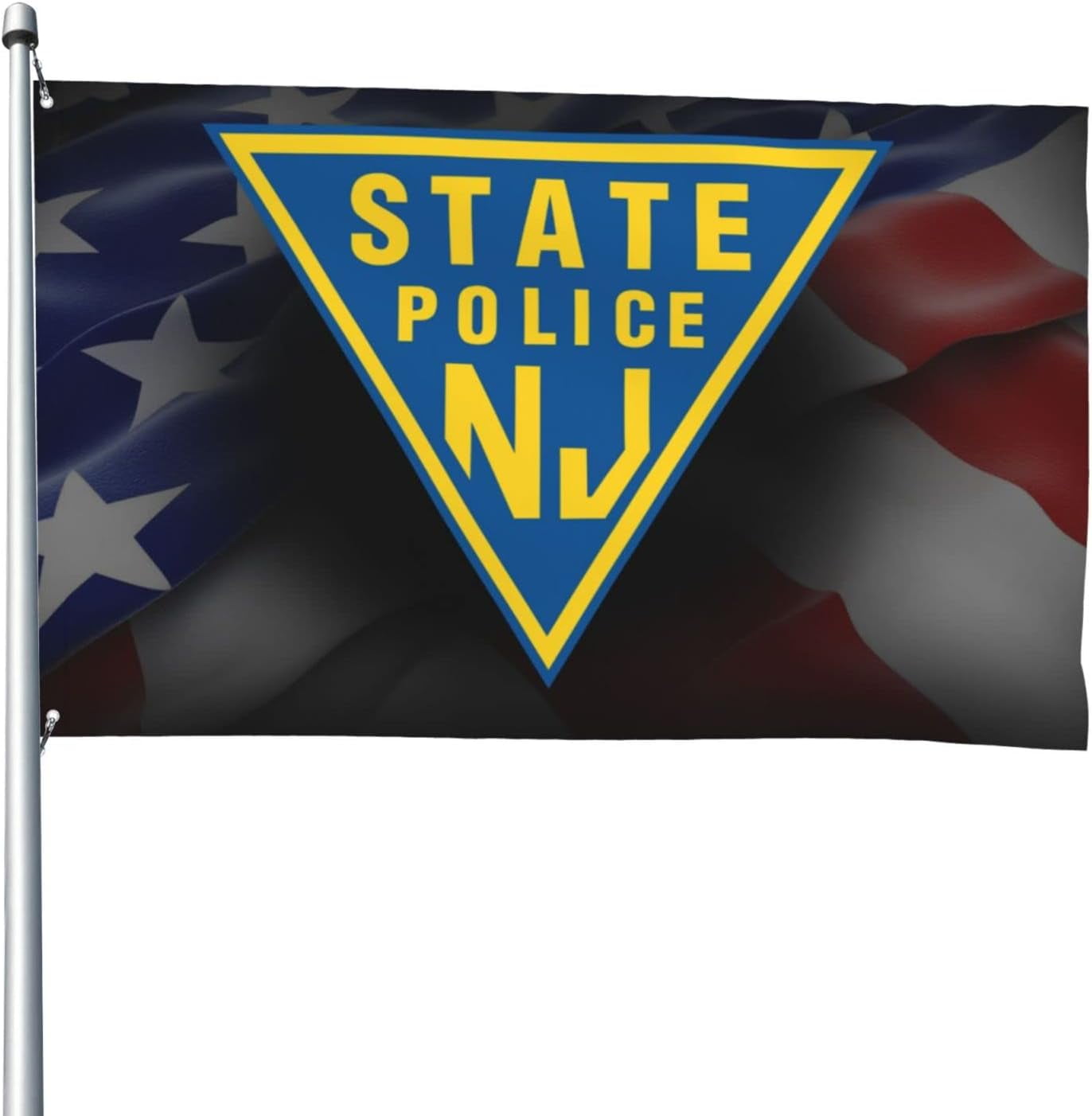 New Jersey State Police Flag 4X6 Feet Vivid Color and Fade Proof ...