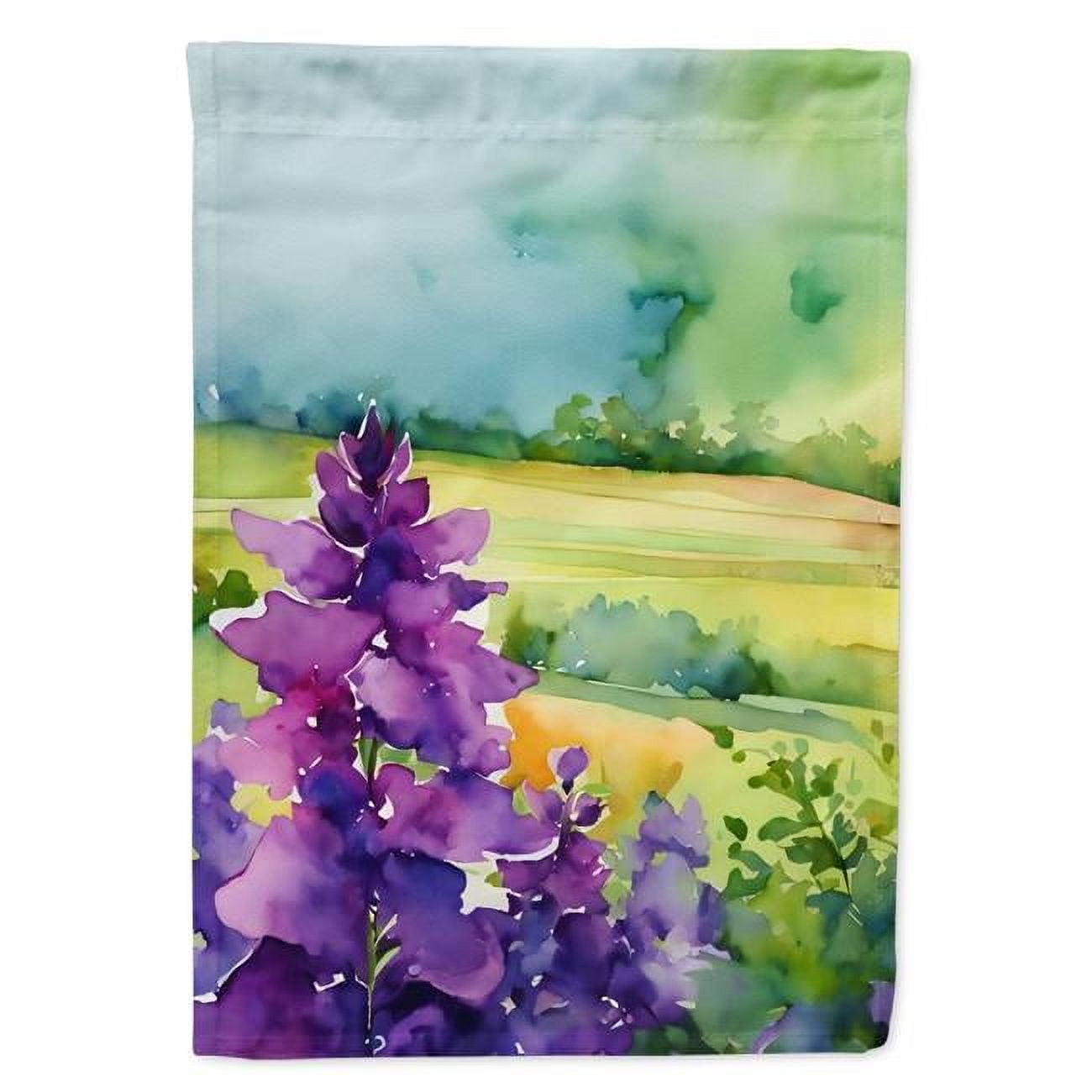 New Jersey Violet in Watercolor Garden Flag 11.25 in x 15.5 in ...
