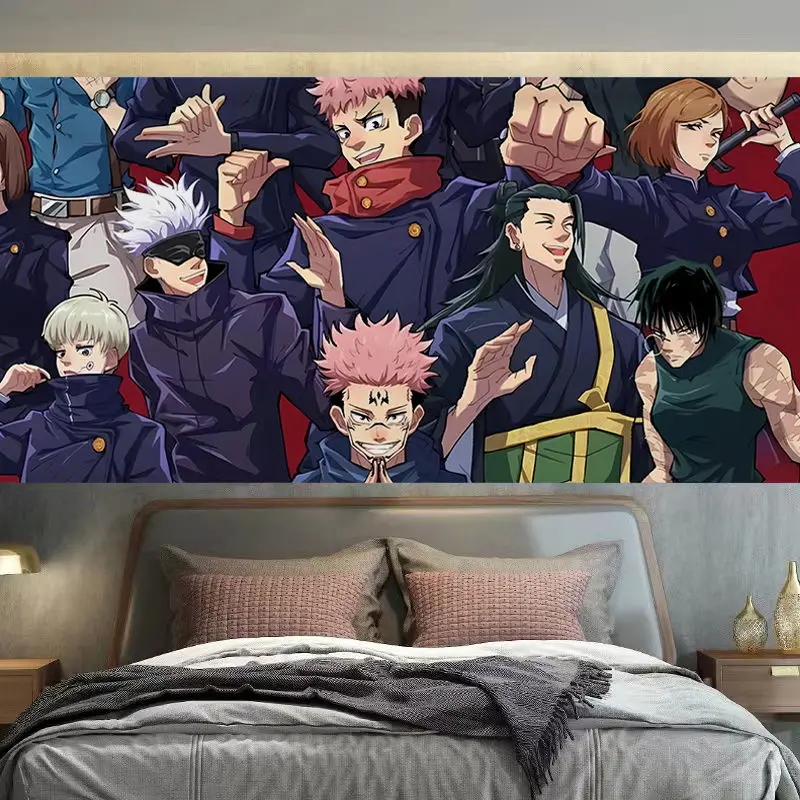 New Jujutsu Kaisen Background Cloth Satoru Gojo Itadori Yuji Anime ...