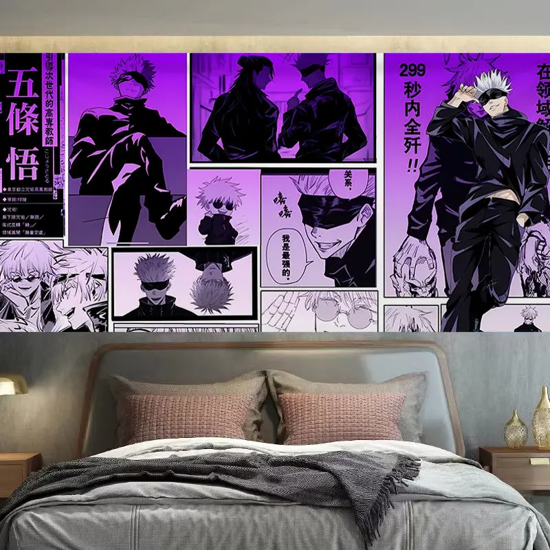 New Jujutsu Kaisen Background Cloth Satoru Gojo Itadori Yuji Anime ...