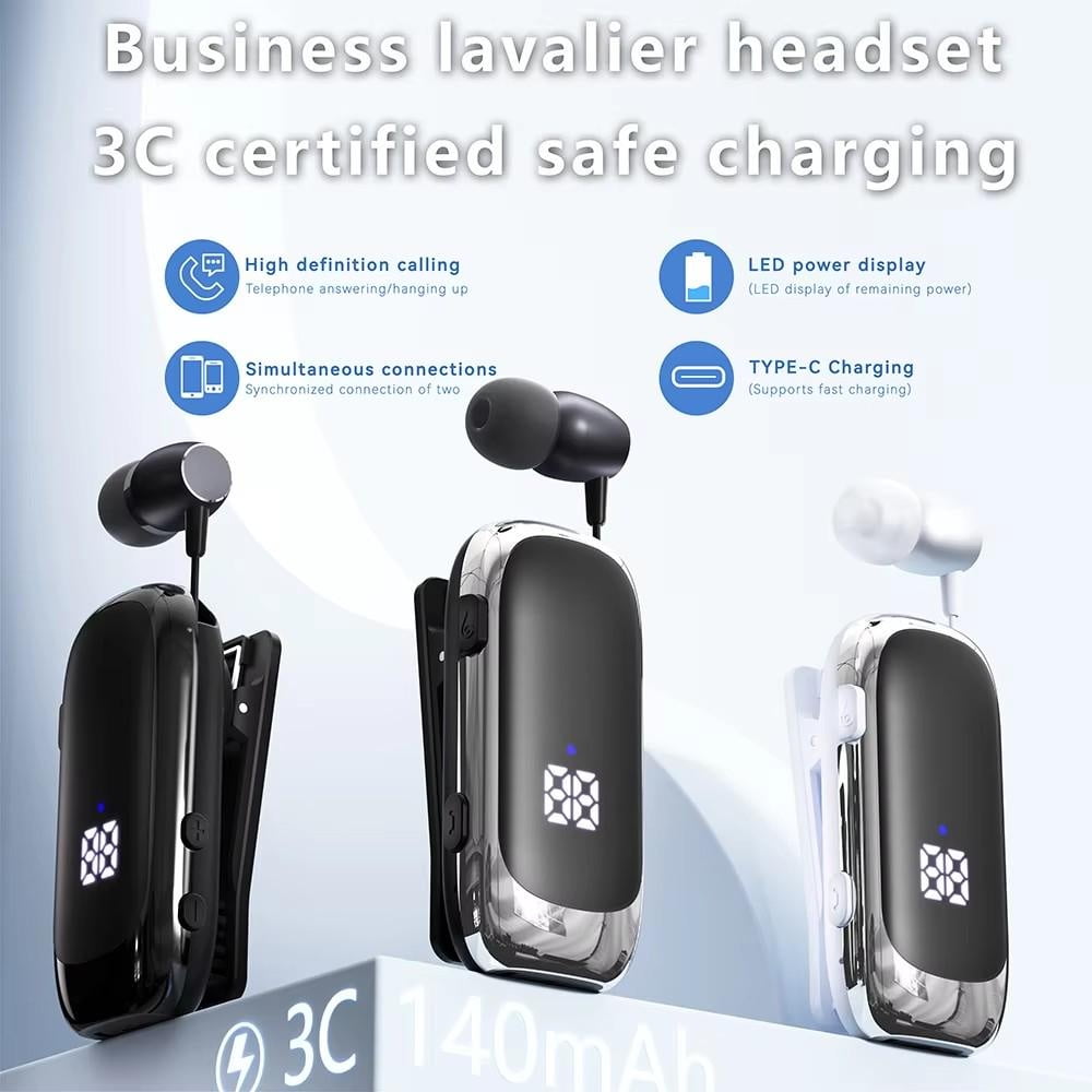 New K88 Lavalier Bluetooth-compatible Headphone Talk/Music Time 20 ...
