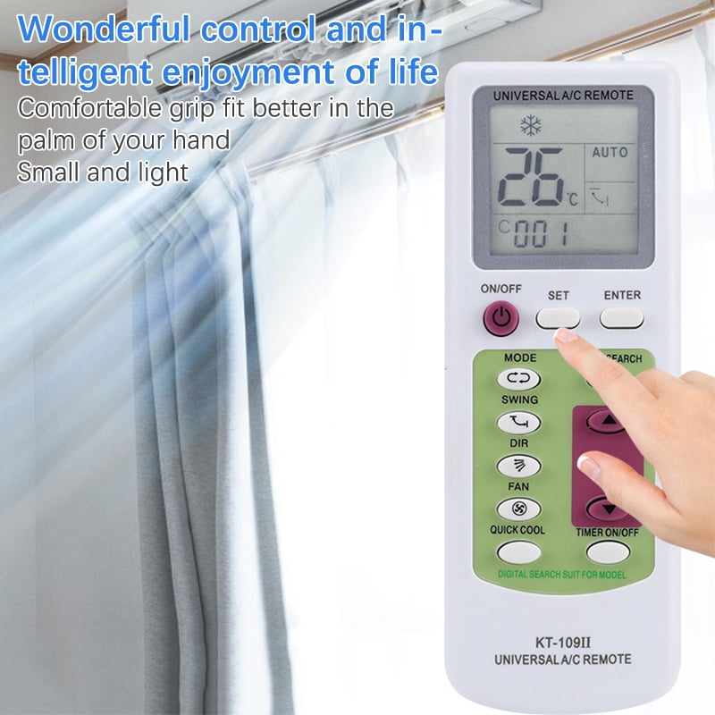 New KT109II Universal Air Conditioner Remote Control Replacement LCD ...