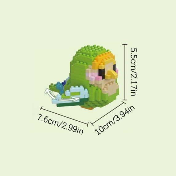 New Kawaii Cute Bird Small Building Blocks Set Creative Educational ...