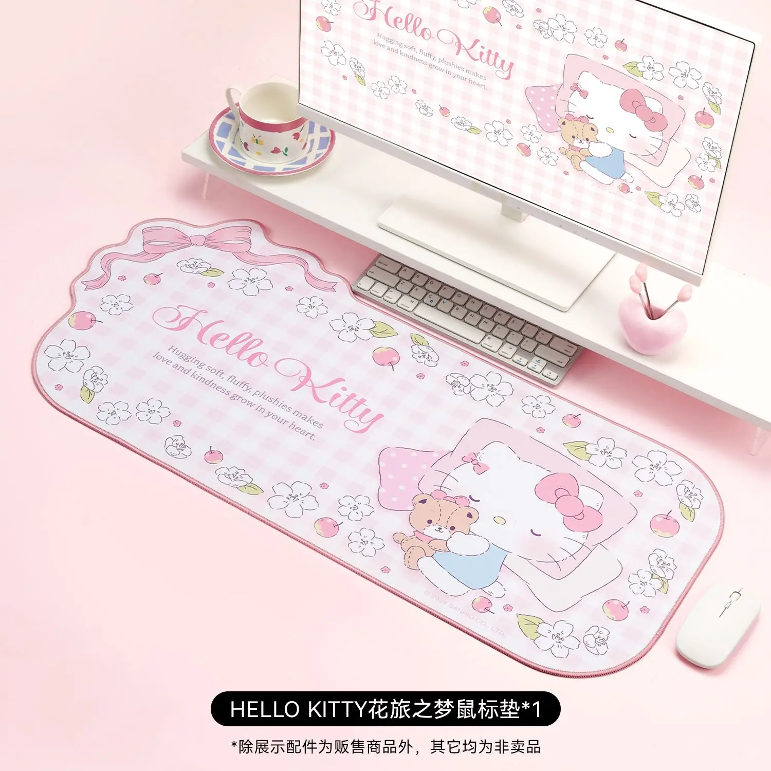 New Kawaii Cute Sanrio Hello Kitty Kuromi Mouse Pad Wrist Rest Set ...