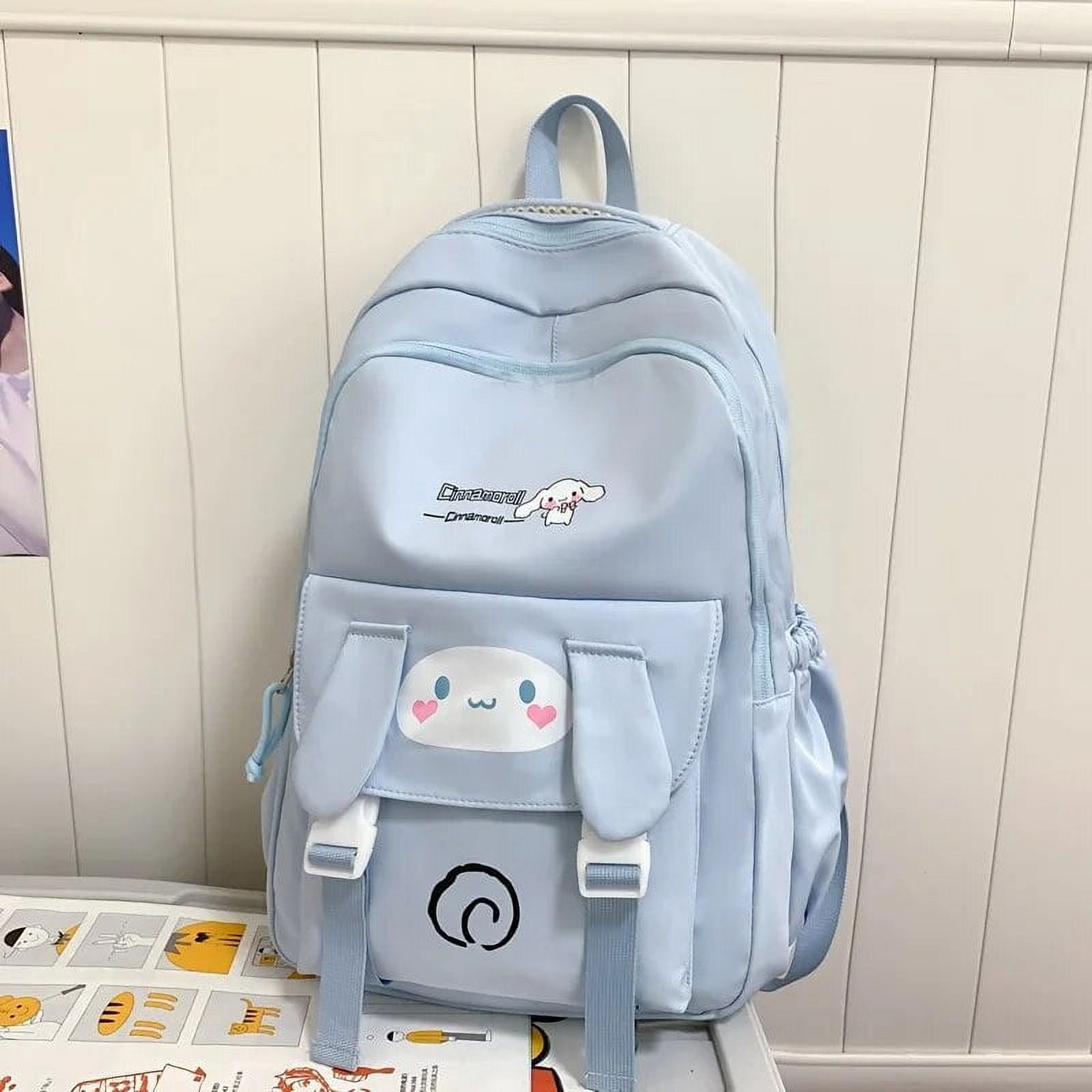 New Kawaii Sanrio Backpack Cinnamoroll Kuromi My Melody Pompompurin ...