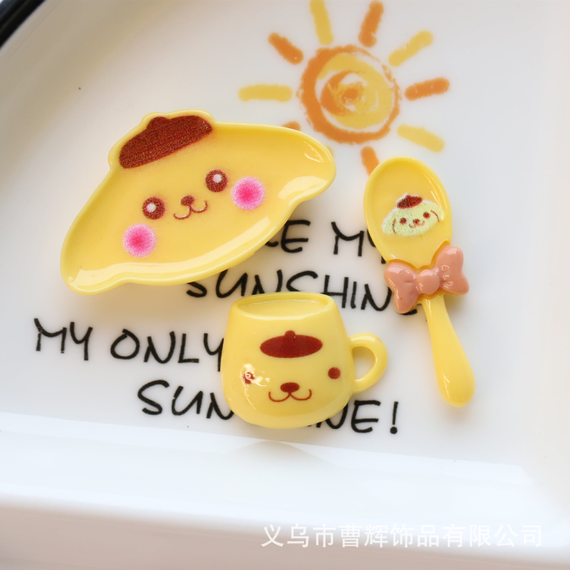 New Kawaii Sanrio Hello Kitty Kuromi Dollhouse Miniature Cute Dinner ...