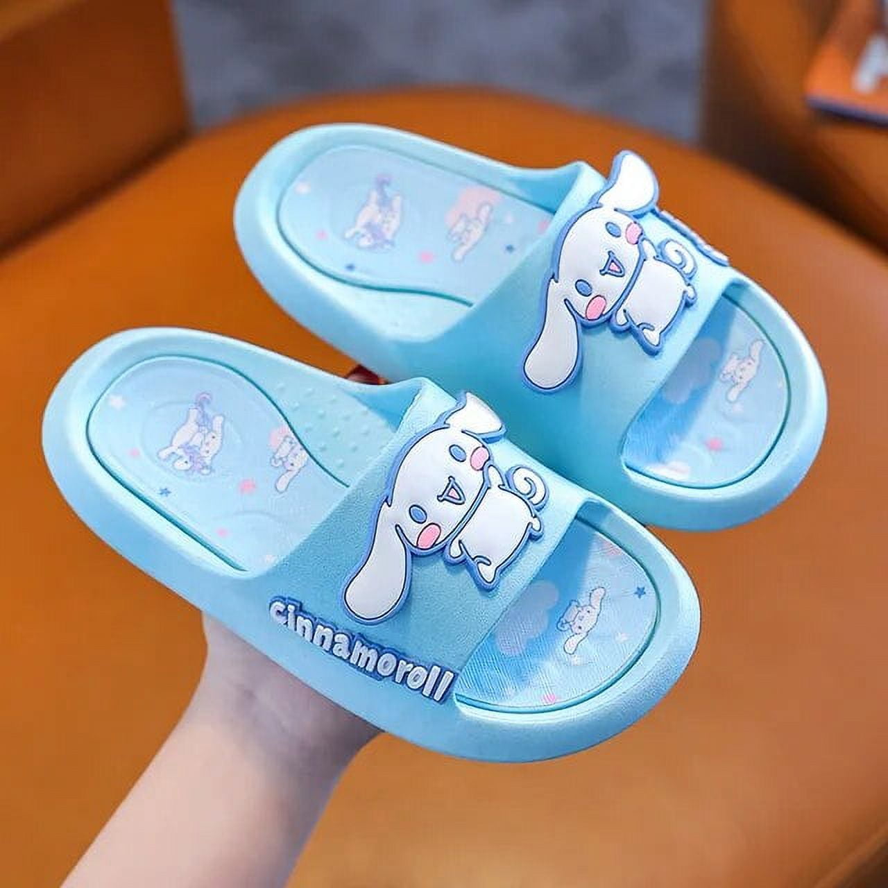 New Kawaii Sanrio Kuromi Kids Slippers Cinnamoroll Melody Kitty Cute ...
