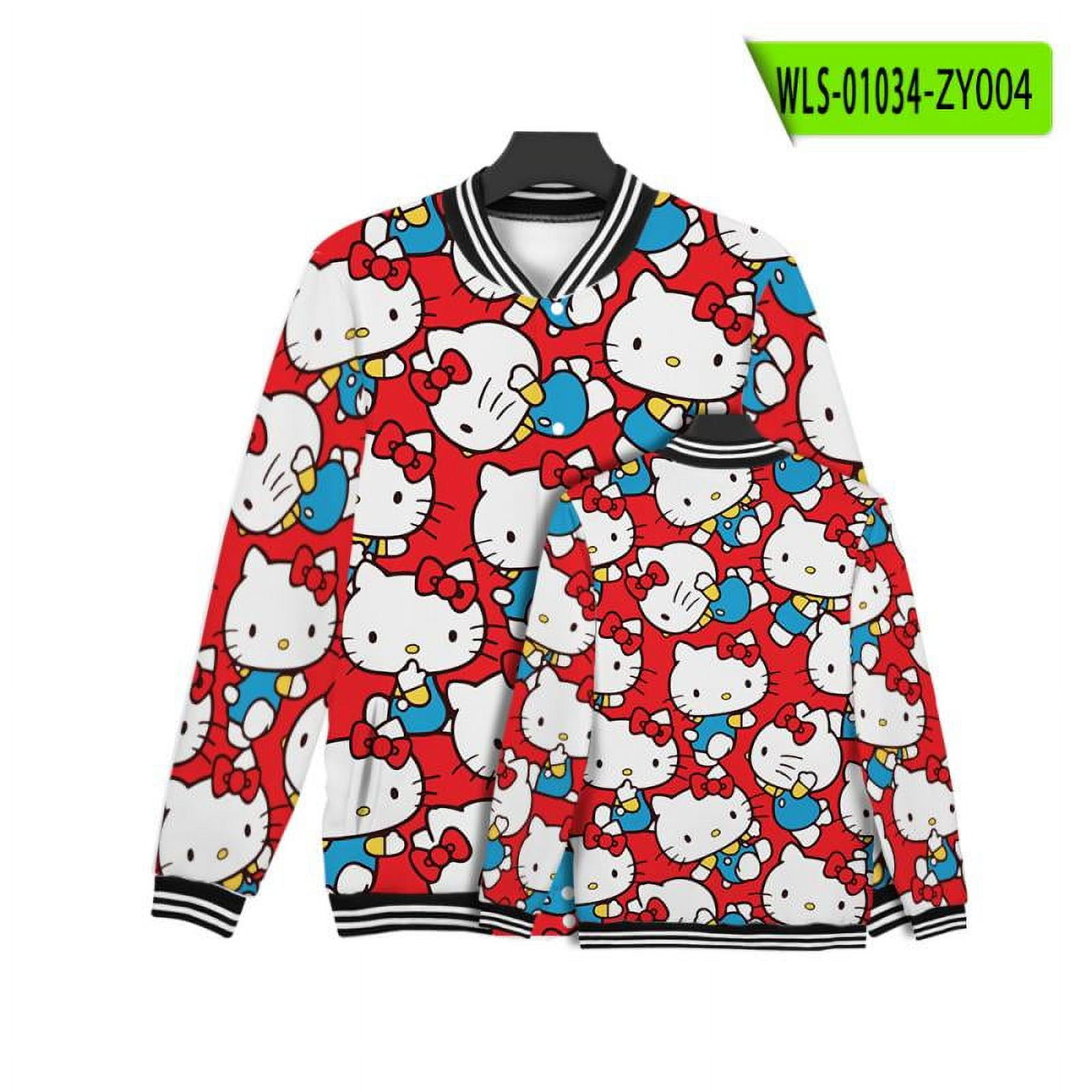 New Kawali Sanrio Hellokitty Baseball Jacket Coat Color Loose ...