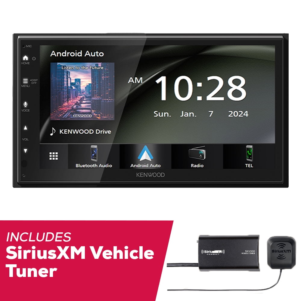 New Kenwood DMX40S 6.8" Single DIN Multimedia with SXV300V1 SiriusXM ...