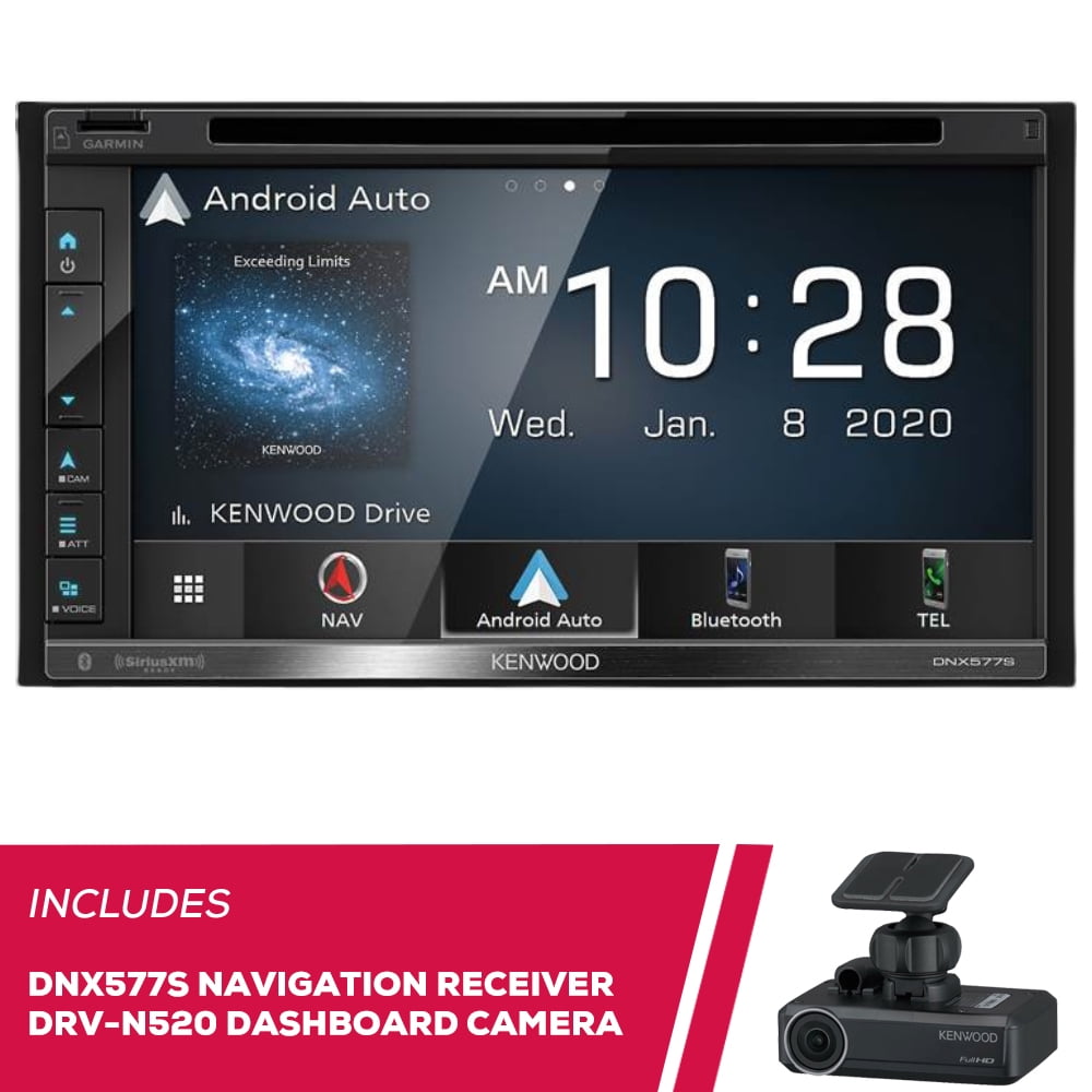 New Kenwood DNX577S 6.8" Navigation DVD Receiver & DRV-N520 Full HD ...