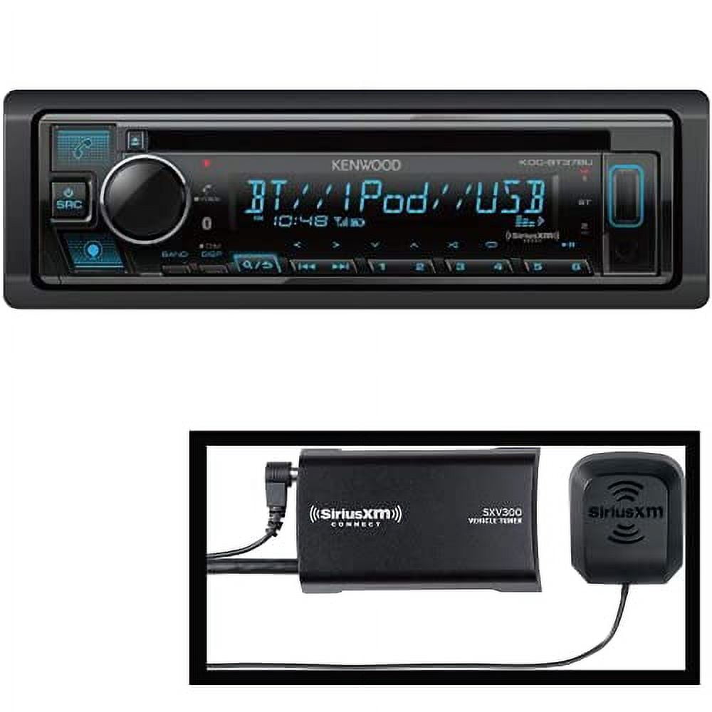 New Kenwood KDC-BT378U CD/BT Audio Receiver with Bluetooth and SiriusXM ...